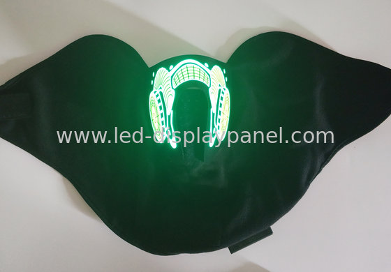 ResidentEvil Cosplay led Mask  Breathable Bar party music EL LED  face mask Nightclub Flashing Light Up led Mask el Mask supplier