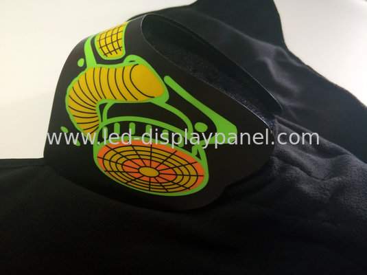 ResidentEvil Cosplay led Mask  Breathable Bar party music EL LED  face mask Nightclub Flashing Light Up led Mask el Mask supplier