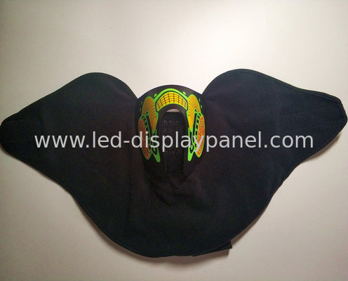 ResidentEvil Cosplay led Mask  Breathable Bar party music EL LED  face mask Nightclub Flashing Light Up led Mask el Mask supplier