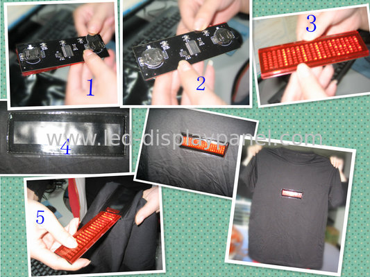 wholesale  high quality custom led light t shirt  Programmable rolling message flashing LED T-shirt for Nightclub supplier