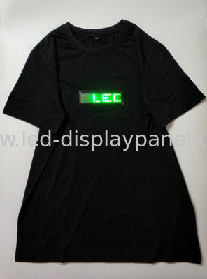 wholesale  high quality custom led light t shirt  Programmable rolling message flashing LED T-shirt for Nightclub supplier