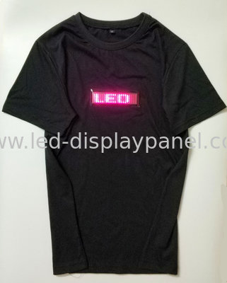 small wholesale  LED display LED T-shirt  Programmable rolling message flashing LED T-shirt stores up to 6messages supplier