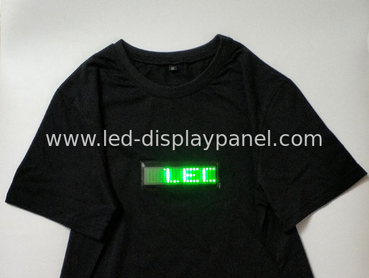 high light flashing Hip Hop street led t-shirt  wearable mini  led message display T-shirt for party or bar pop led gift supplier
