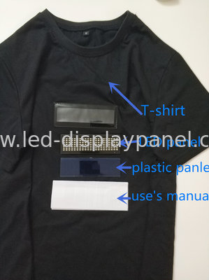 high light flashing Hip Hop street led t-shirt  wearable mini  led message display T-shirt for party or bar pop led gift supplier