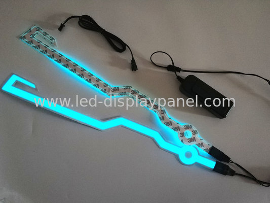 New style light up LED helmet tape for motorcycle super cool look el wire 3 flashing modes Replaceable Battery by2AA supplier