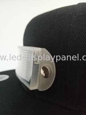 wholesale advertising LED gift rechargeable LED message cap  for promotional LED  Light up bluetooth hat setup by phone supplier