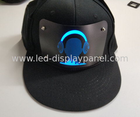 wholesale advertising LED Cap Party Custom Sound Activated EL Hat Light Up  El Flashing Music Cap With Inverter supplier