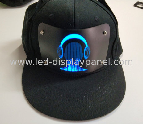 wholesale advertising LED Cap Party Custom Sound Activated EL Hat Light Up  El Flashing Music Cap With Inverter supplier