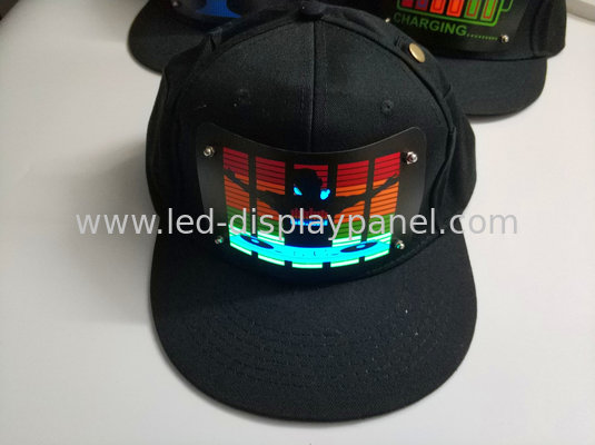 sound-Activated party LED hat Light up music flashing el cap  Wireless voice controller  Hip Hop el hat  With Inverter supplier