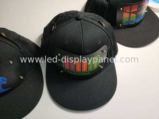 EL Cap Custom Light Up EL Hat /Sound Activated led Cap/el flashing Cap with wireless inverter for party cotton material supplier