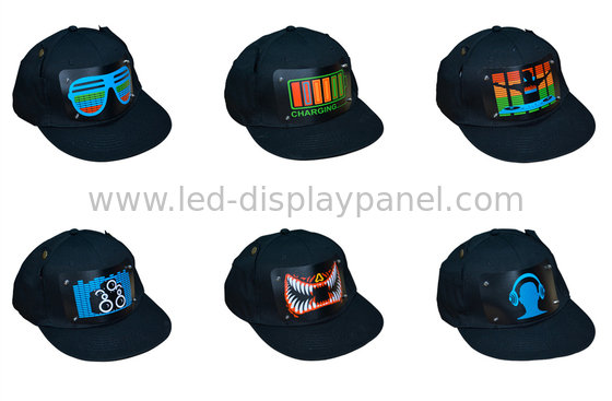 2019 New Style Customized  Flashing El Caps Football Wireless Custom Light Up EL Hat / Sound Activated wireless led Caps supplier