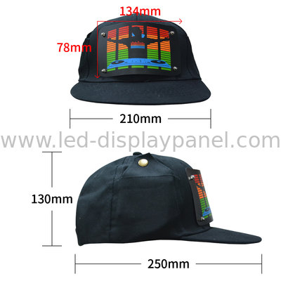 Hot sale flashing el hats music sound activated led caps with wireless inverter powered by 2 AA replaceable battery supplier