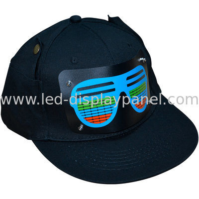 2019 New Style Customized  Flashing El Caps Football Wireless Custom Light Up EL Hat / Sound Activated wireless led Caps supplier