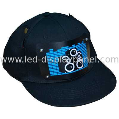 China supply customized  flashing el hats music activated led caps with wireless inverter high brightness supplier