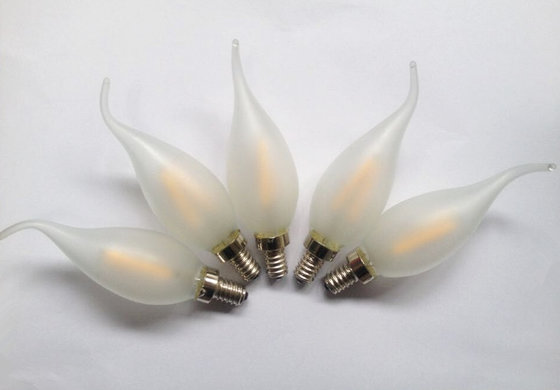 C35T LED FILAMENT CANDLE BULB LIGHTING E14 230V 4W 2W FROSTED GALSS