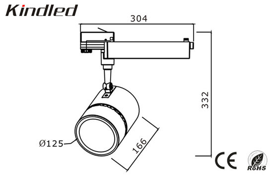 COB Bridgelux Led Track Spotlights 