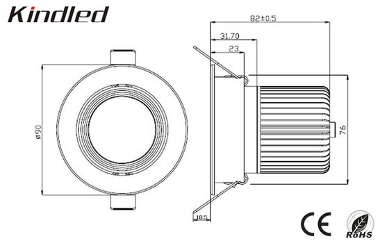 Exterior Recessed Led Downlight