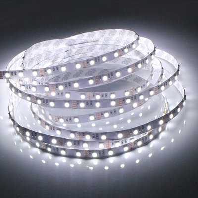 DC12V - 24V 60 leds 4.8W SMD3528 LED Strip 4000K - 5000K Day White , Flexible Led Strip Light