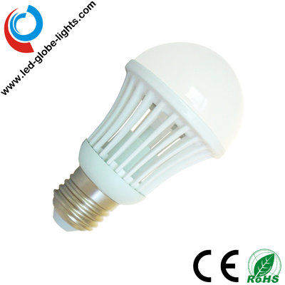 Wide Voltage Input 510 - 530 Lumens, 6W SMD 5630 E27 LED Light Bulbs with Hollow-Out Aluminum Radiator