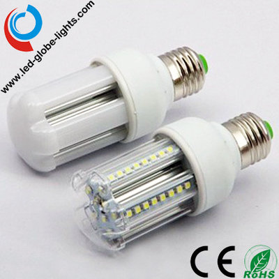 E14 E27 250 - 300 Lumens, 48 SMD 3528 LED Corn Lamp, 3W with Aluminum Radiator and PC Cover