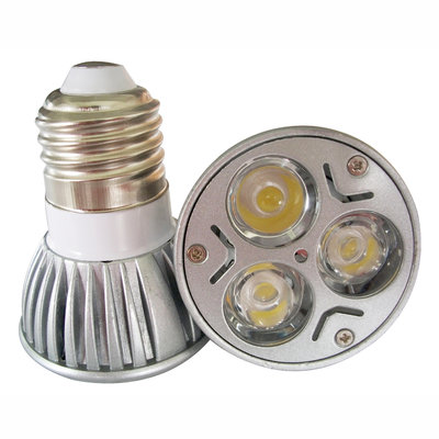 3w E27 Gu10 LED Spotlight / Warm White 2800K - 3500K / Natural White 4000K - 5000K Cool