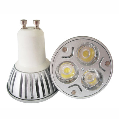 3w E27 Gu10 LED Spotlight / Warm White 2800K - 3500K / Natural White 4000K - 5000K Cool