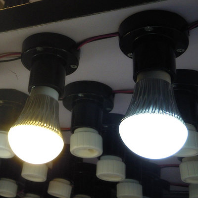 Industrial Lighting 3 Watt Aluminum Globe E27 LED Light Bulbs With 180 degree