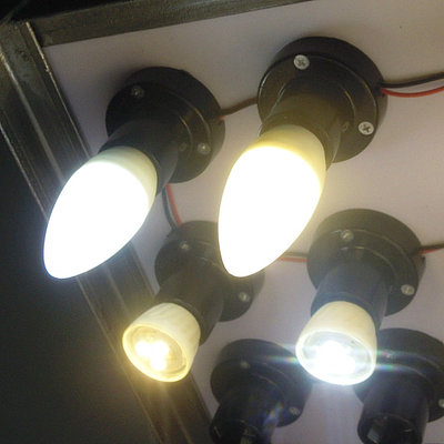 3W  E14, E27 Ceramic Candle Light Bulb for Warehouse lighting, Hotel,  Restaurant Lighting