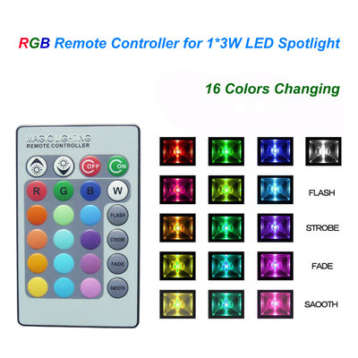 E27 3 Watt 120v, 220v, 240v Remote Control Spotlight RGB LED Spotlight Bulbs (15 - 70 LM)