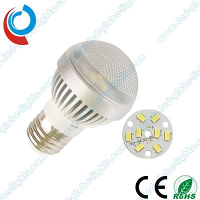 Commercial, Industrial Lighting E27 120v, 220v,  240v 4W Aluminum Globe SMD LED Light Bulb