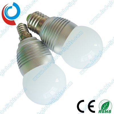 230 - 250lm 3 * 1 W DC 12V E27 / E14 Aluminum LED Globe Lights ( No UV Radiation)