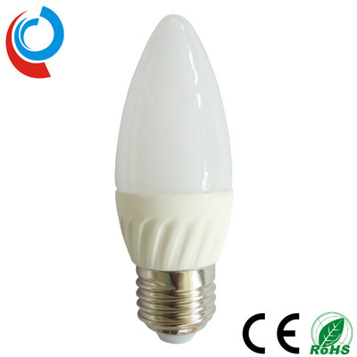 240~270lm 12V LED E27 Candle Ceramic Light Bulb 3W with 6 Pieces of SMD 5630 LEDs
