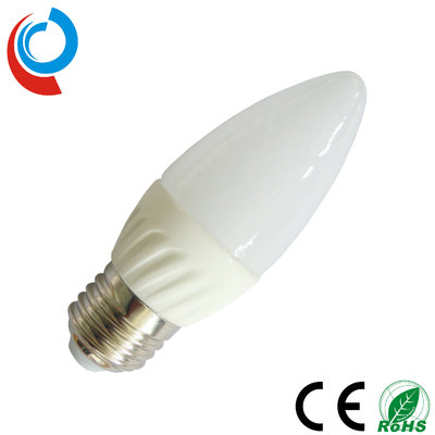 240~270lm 12V LED E27 Candle Ceramic Light Bulb 3W with 6 Pieces of SMD 5630 LEDs