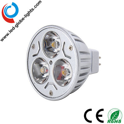 220 - 260 Lumens, 3 x 1 Watt High Power MR16 GU10 LED Spotlight for Decor Lighting