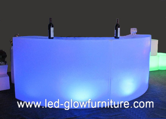 Waterproof illuminated LED party furniture tables with 4 RGB Color Changed