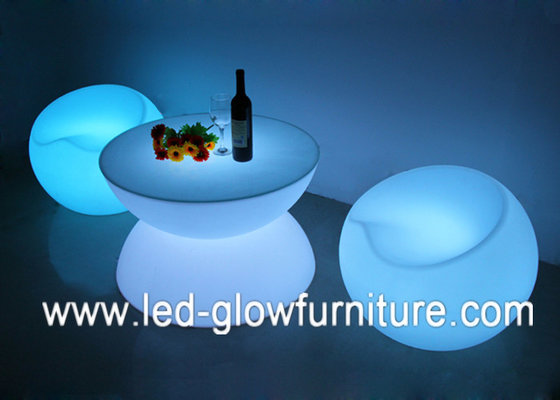 16 Color Changed LED Bar Stool , Apple Shape colorful night club bar stools