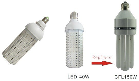 660pcs Epistar SMD3528 E40 40W LED Corn Lamp Bulb 360º Beam Angle With 50000 Hours Lifespan