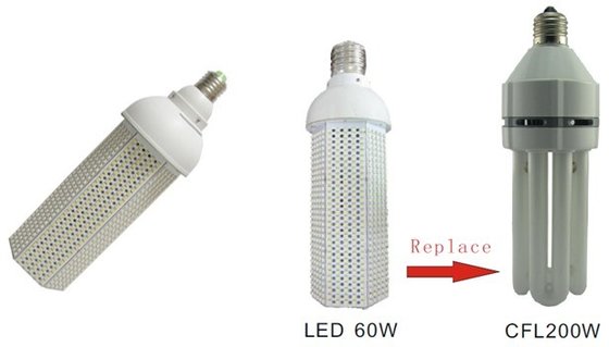 AC85-265V / AC277V E40 60W LED Corn Lamp Warehouse Light, 960pcs Epistar SMD3528 6050LM IP20