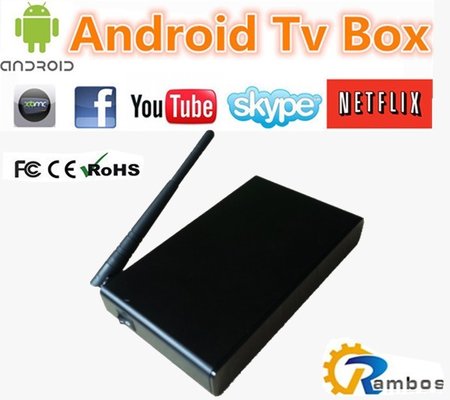 Plastic Case Smart Quad Core Android IPTV Box Support XBMC Wifi Lan Bluetooth Amlogic 4.4.2