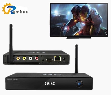 Arabic IPTV Box with 400+ Free Channels Android 4.4 Television Set Top Box 1GB / 8GB H.265