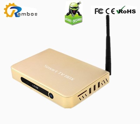 HDMI XBMC Quad Core Android Smart Arabic TV Box Amlogic S802 Black / Golden High Difinition
