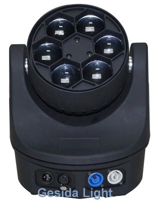 6pcs 10W RGBW 4IN1 mini Bee Eye led moving head beam light