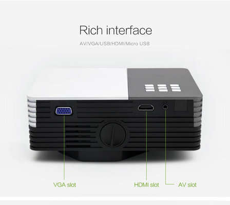 USB VGA HDMI Digital Led Android Smart Projector 80 Lumens Native Video for Home Theater / AV