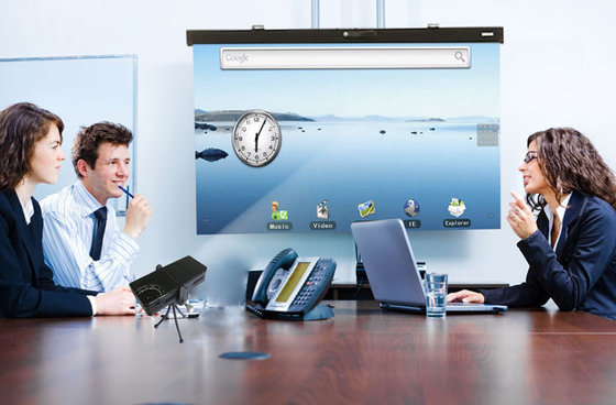 Dual-Core Multi-media Google TV Box Android 4.0 Smart Mini Projector