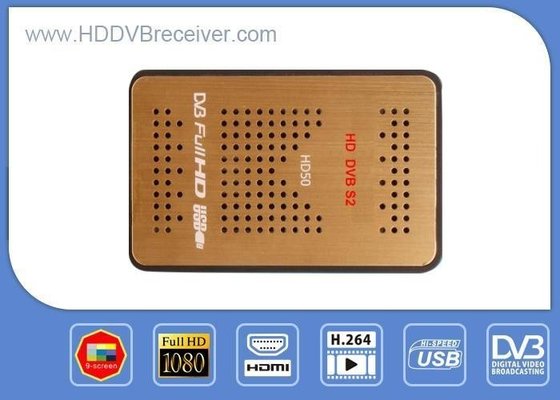 MINI HD DVB S2 Digital Satellite Receiver Automatic And Manual Channel Scan Option
