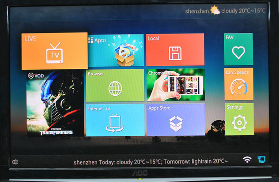 4GB Nand Flash Chinese IPTV SET TOP BOX , Android 4.2 IPTV Television Box