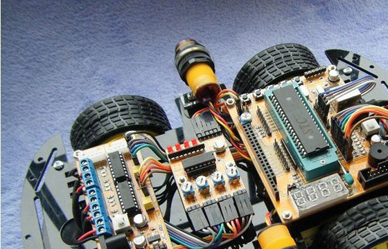 L293D 4wd Drive Robot Smart Car Chassis , Remote Control Car Parts