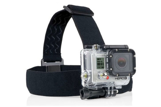Anti - Slide Glue Adjustable Head Strap Wearable Camera Mount for Action Camera