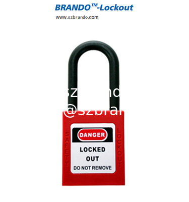 Industrial Safety Lockout Tagout Padlock with Keyed Alike, Nylon Shackle Padlocks