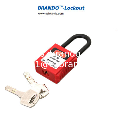 Industrial Safety Lockout Tagout Padlock with Keyed Alike, Nylon Shackle Padlocks